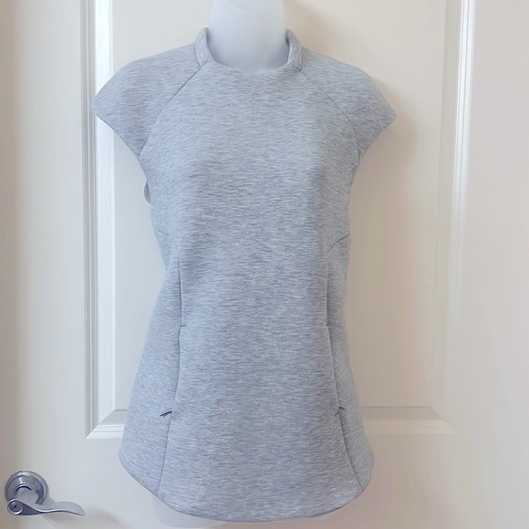 Zara | Tops | Zara Grey Zip Back Top | Poshmark